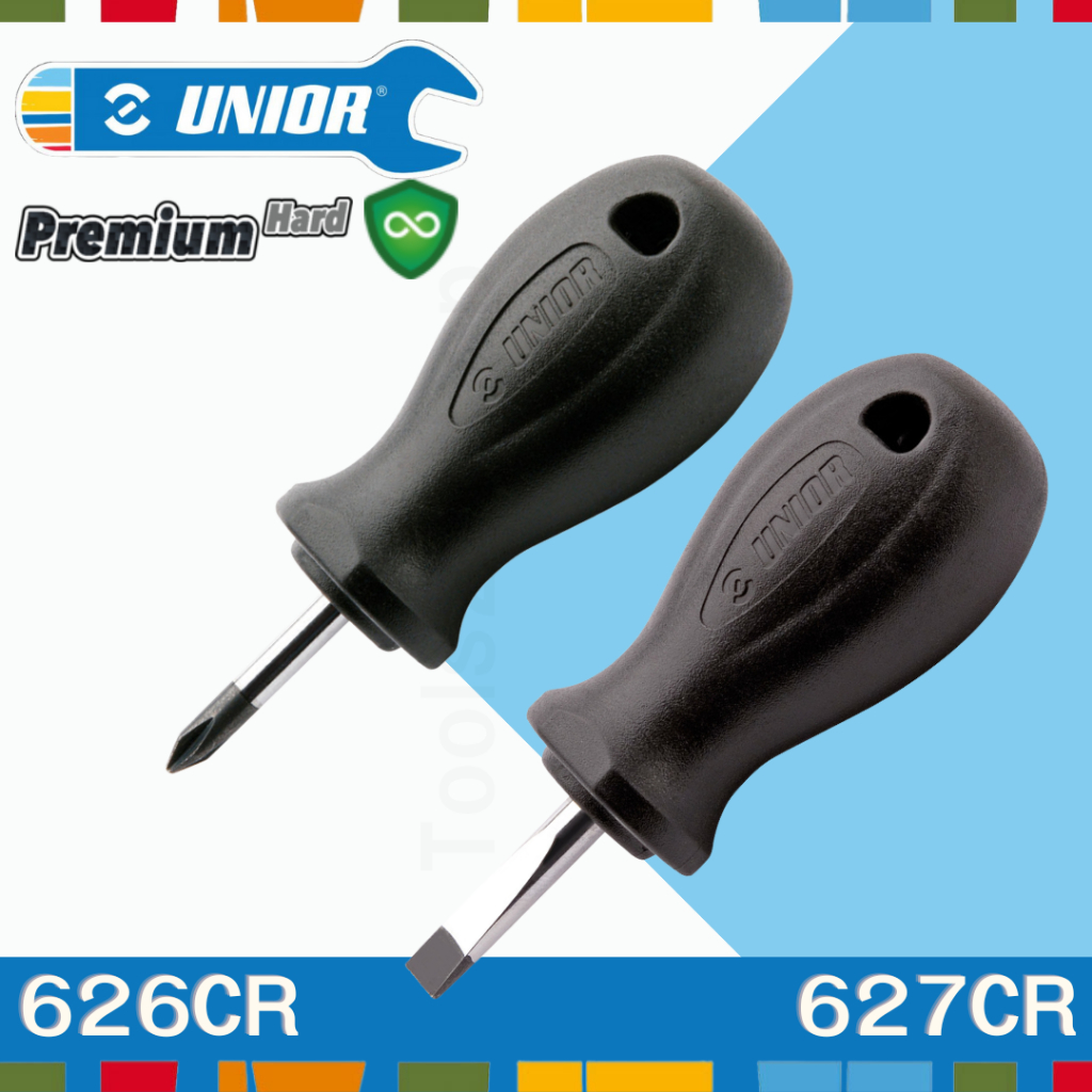 UNIOR Screwdriver Big Head Black Mouth Phillips/Flat No.626CR/627CR ...