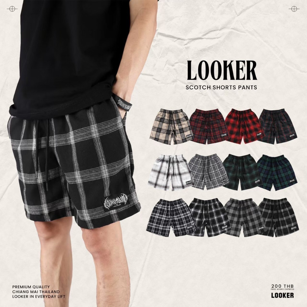LOOKER-Plaid Shorts (9%Clothing) | Shopee Philippines