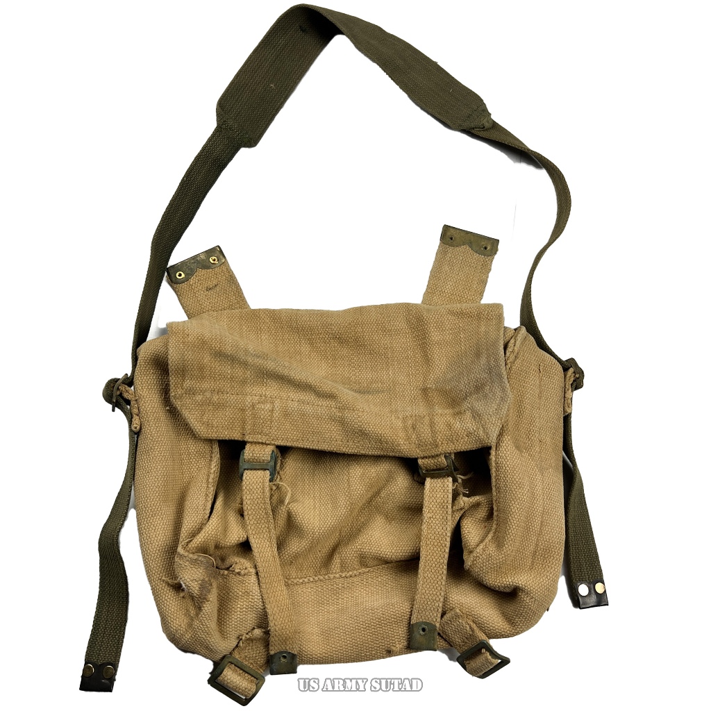 WWII Shoulder Bag 1942 US Army Military Heavy Canvas Vintage 90 Old ...
