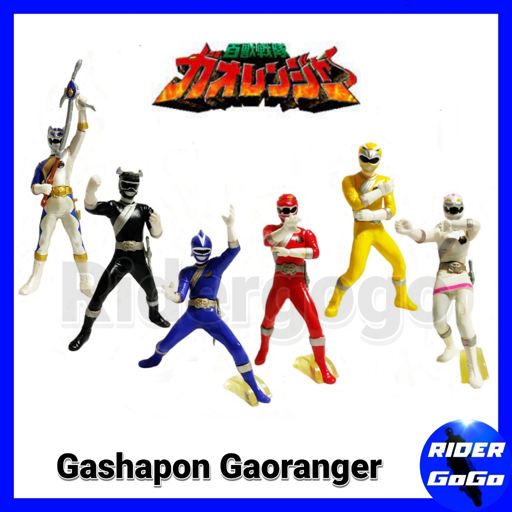 Gashapon Gaorent Model Gaoranger Lift Up Set 5-6 Figures Bandai ...