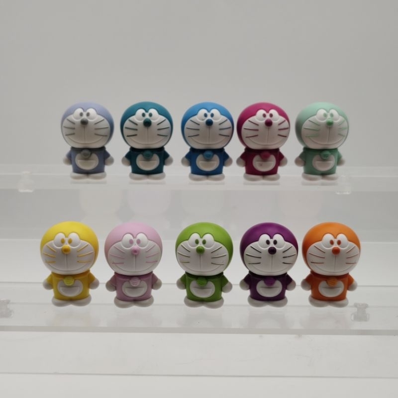 Authentic 2nd Hand Gashapon Doraemon 10 Colors 50th Anniversary ...