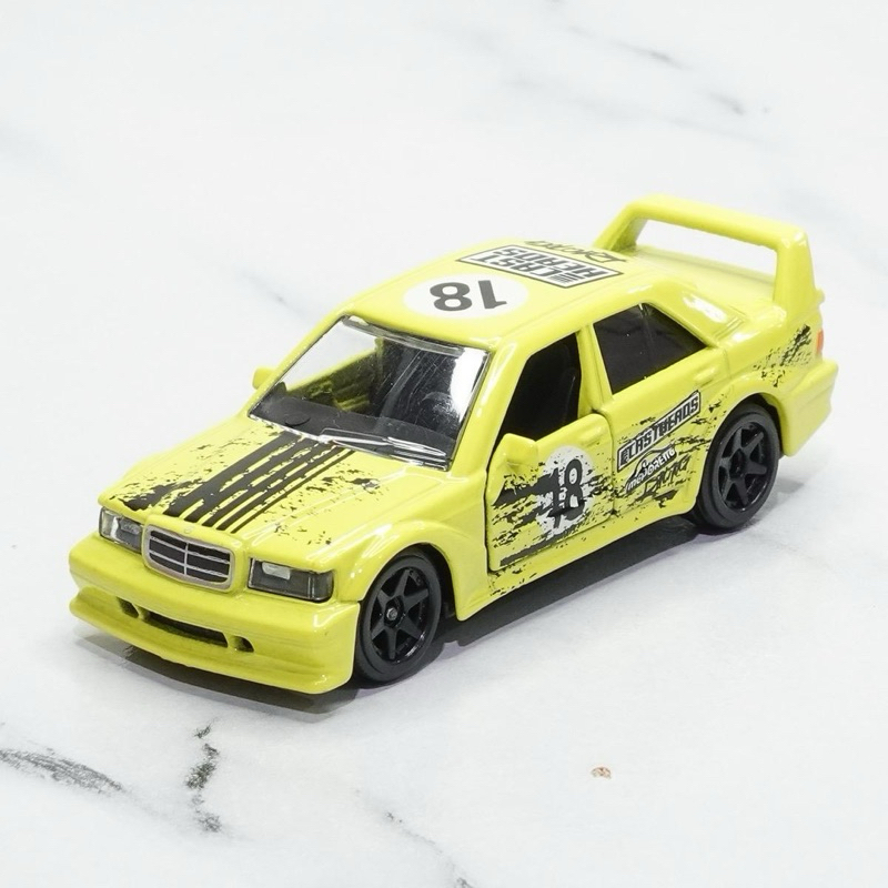 Majorette Mercedes-Benz 190E No.18 Dakar Rally Diecast Model Car Lemon ...
