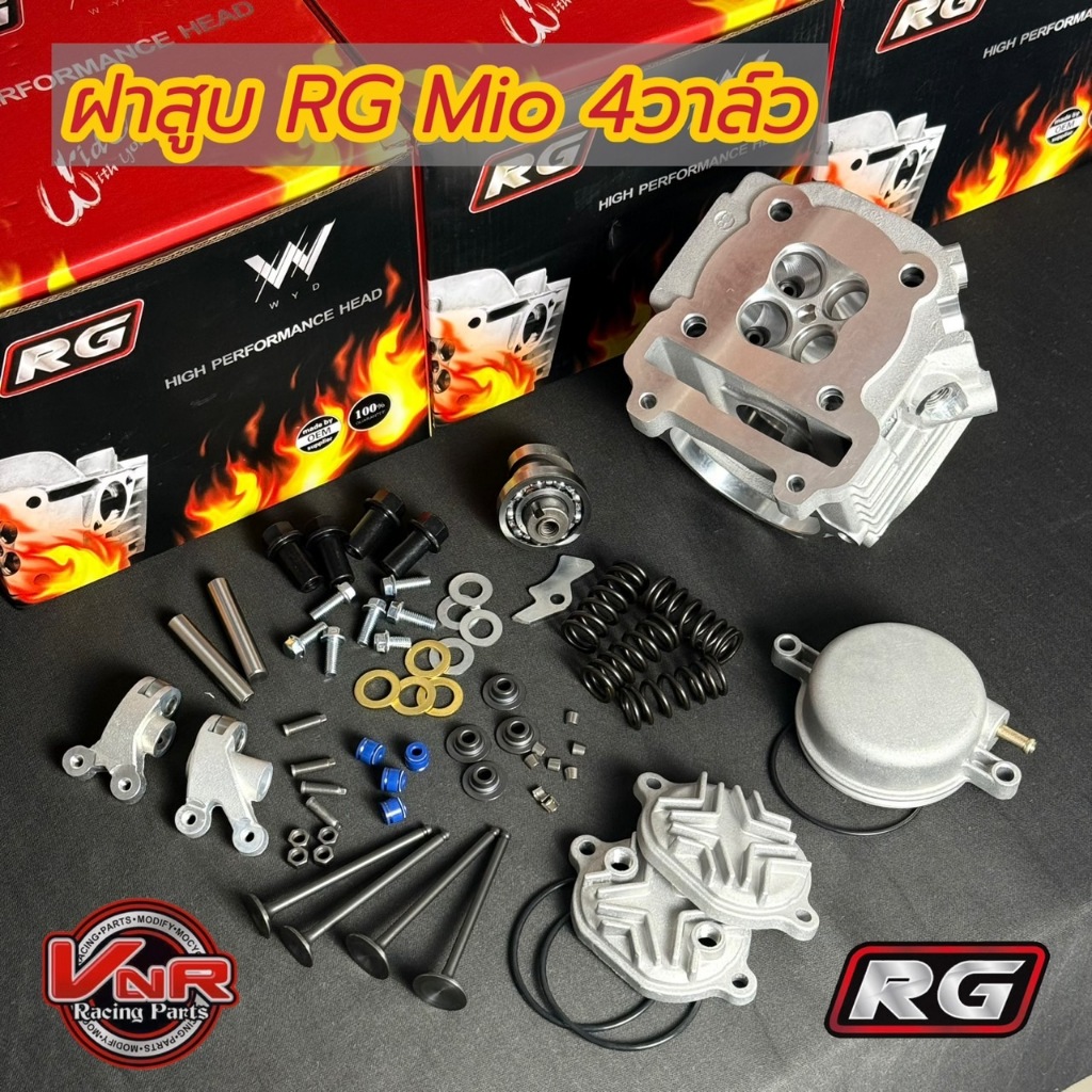 Rg Mio Cylinder Head 4 Valves Valve Size 19/22 21/24 24/27 For 58 Mm ...