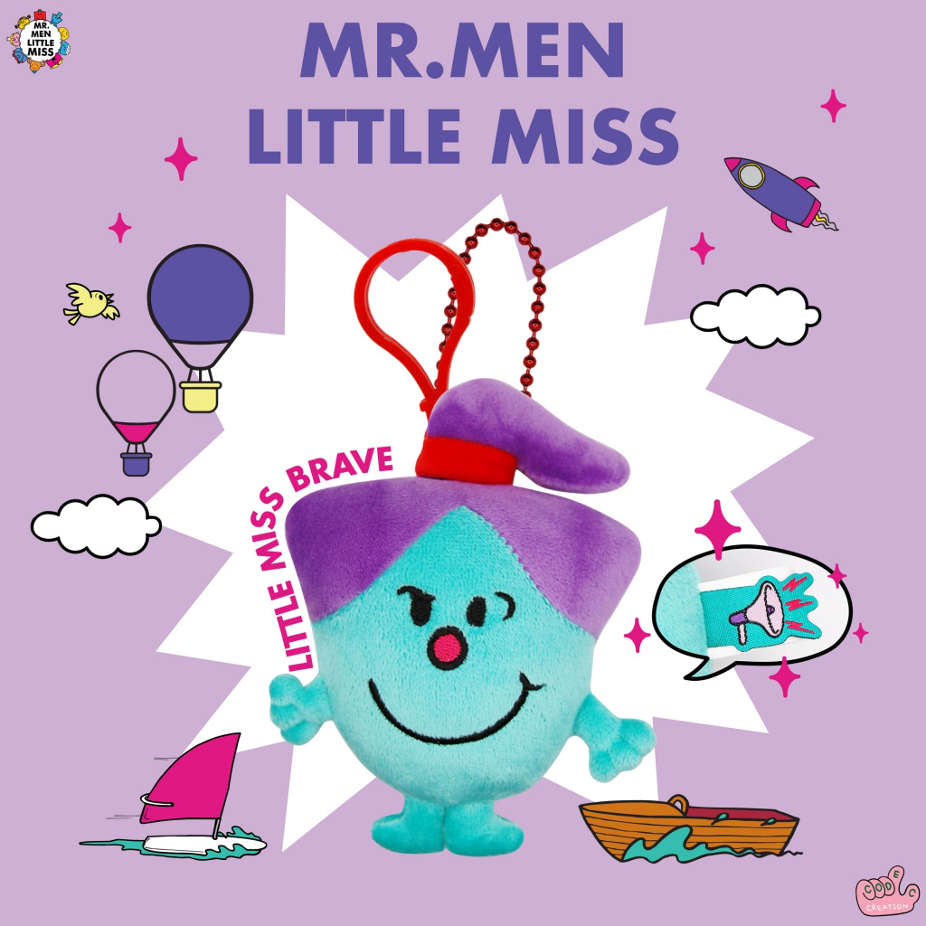 Little miss BRAVE Keychain Female (Mr.men and miss) | Shopee Philippines