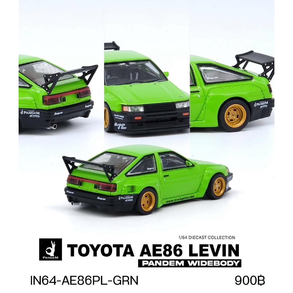 IN64-AE86PL-GRN-INNO64 1/64 Toyota AE86 Levin PANDEM ROCKET BUNNY Green ...