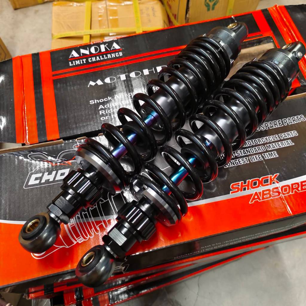 Rear Shock CHOBI Rainbow Axis Large Spring Size 300 320 Mm For Wave ...