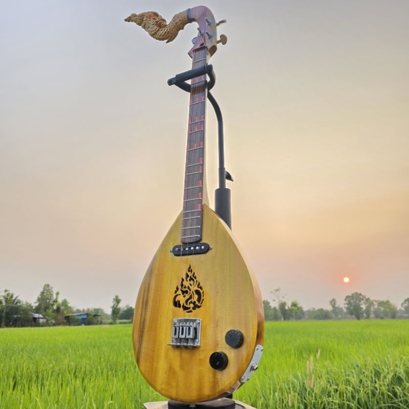 Electric Acoustic Lyre Harp Jackfruit Wood | Shopee Philippines