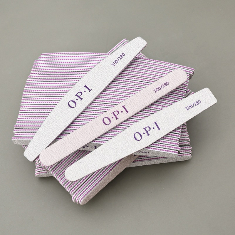 Coarse File O•P•I 100/180 Diamond Shape Comb Straight Pack Of 25 Pieces ...