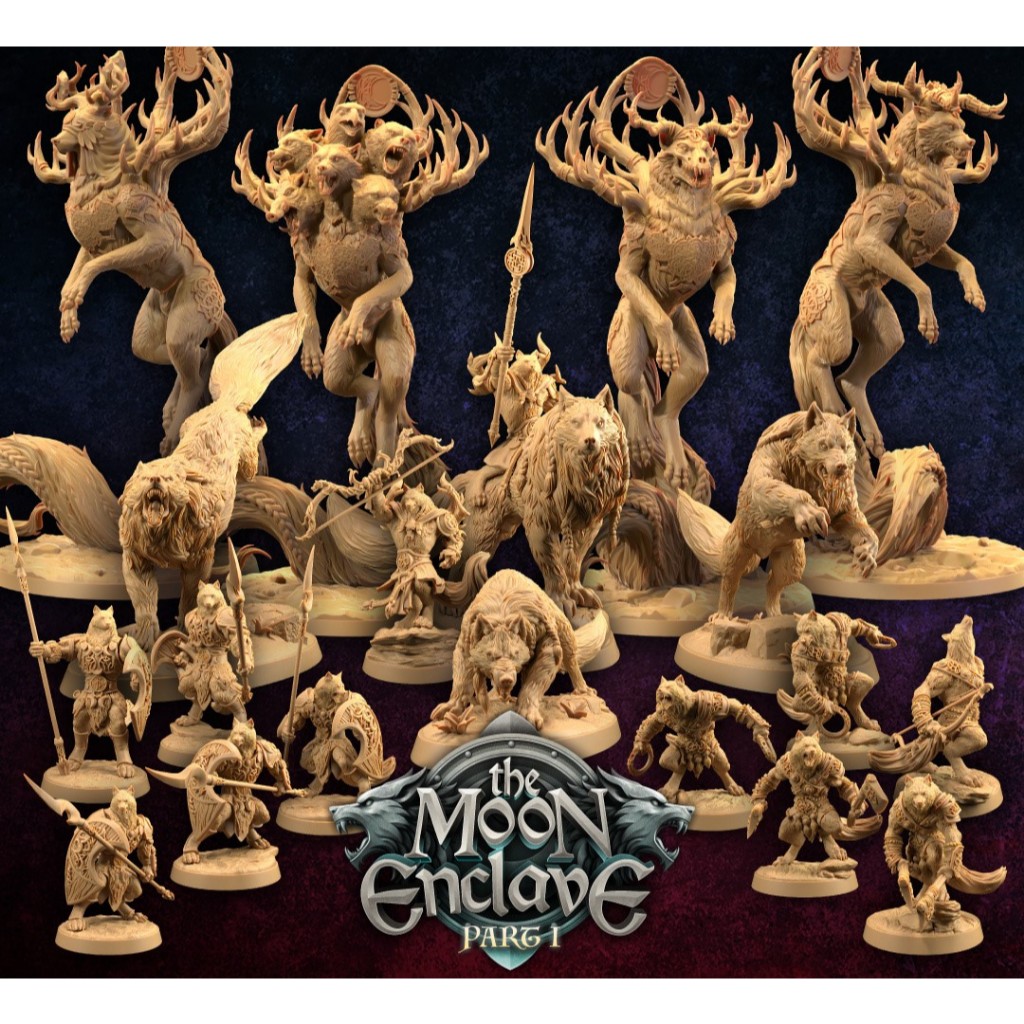 The Moon Enclave I: Army-Model For DnD miniature [Made to order Parcel ...