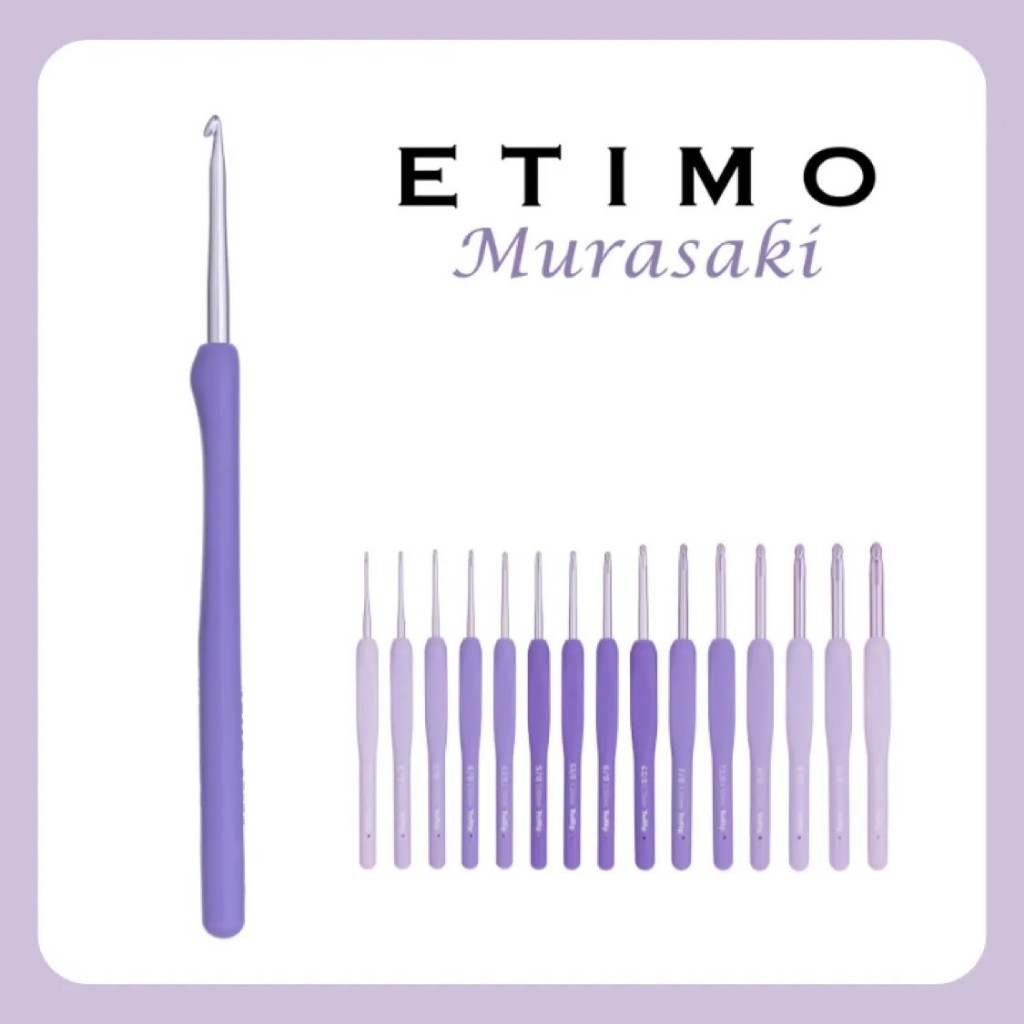 Tulip ETIMO Murasaki Crochet Needles Purple Made in Japan | Shopee ...