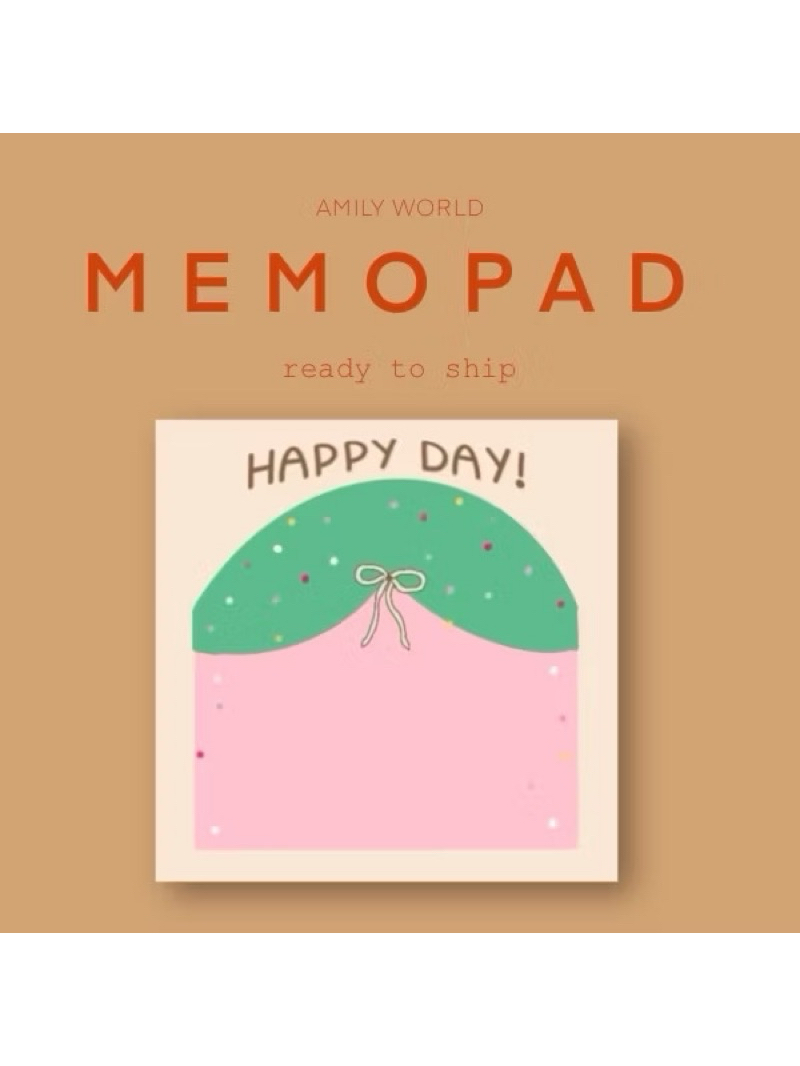 Emily Notepad [Sent From Thailand] Happy Day Letter Note Paper | Shopee ...