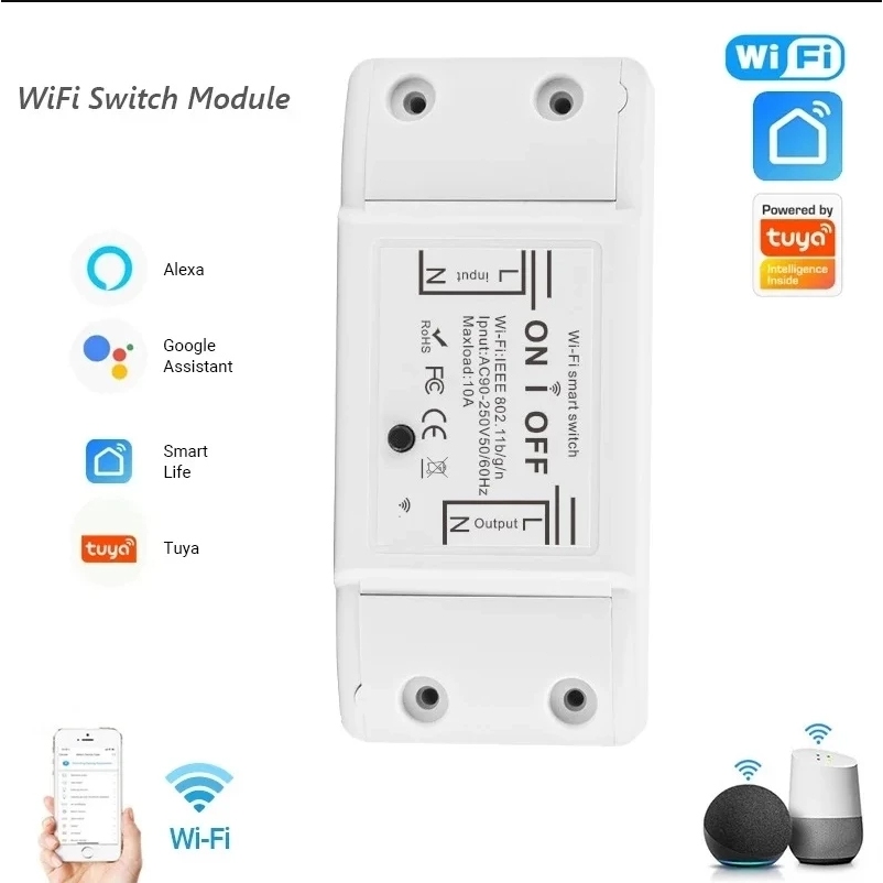 Tuya WiFi APP Smart Switch Wireless Controller Universal Breaker Timer ...