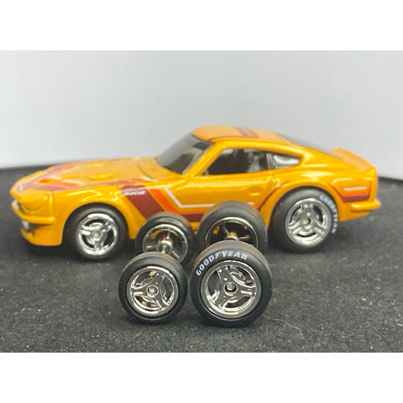 Rubber Wheels For Decoration 1:64 Model Car Front Wheel Small Rear ...