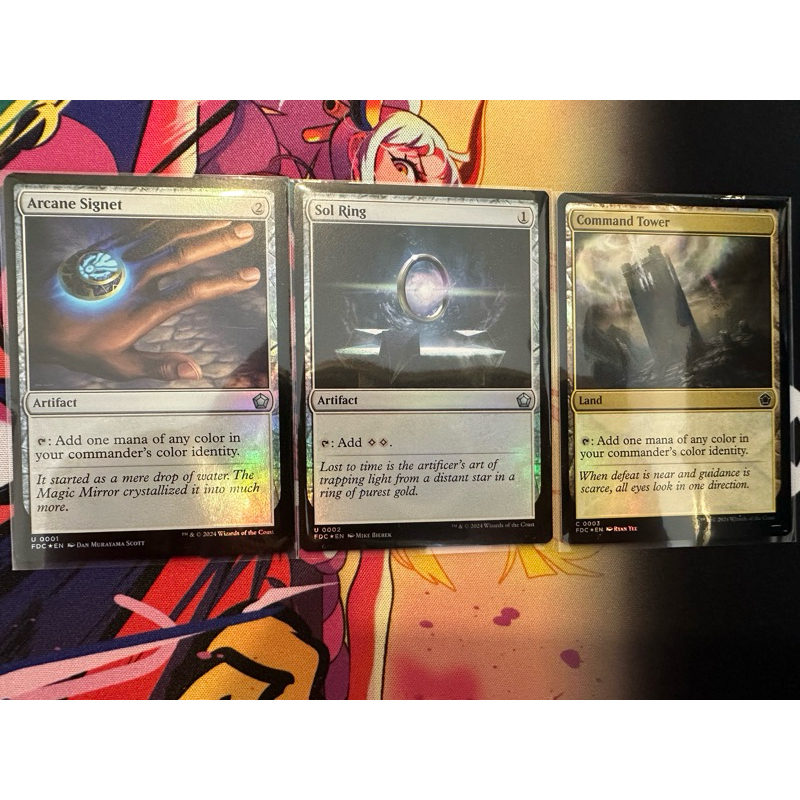 Sol Ring Foil Arcane Signet Command Tower Cards Magic The Gathering ...