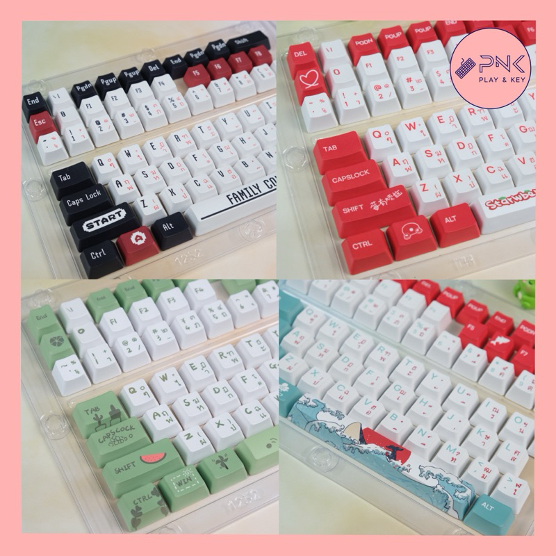 PBT Keycaps Set Thai-English Language Available In A Variety Of Designs ...