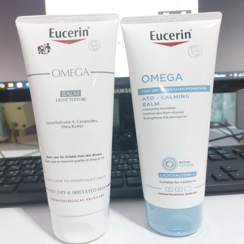 Eucerin Omega Soothing Cream/Omega BALM | AtopiControl Face Cream ...