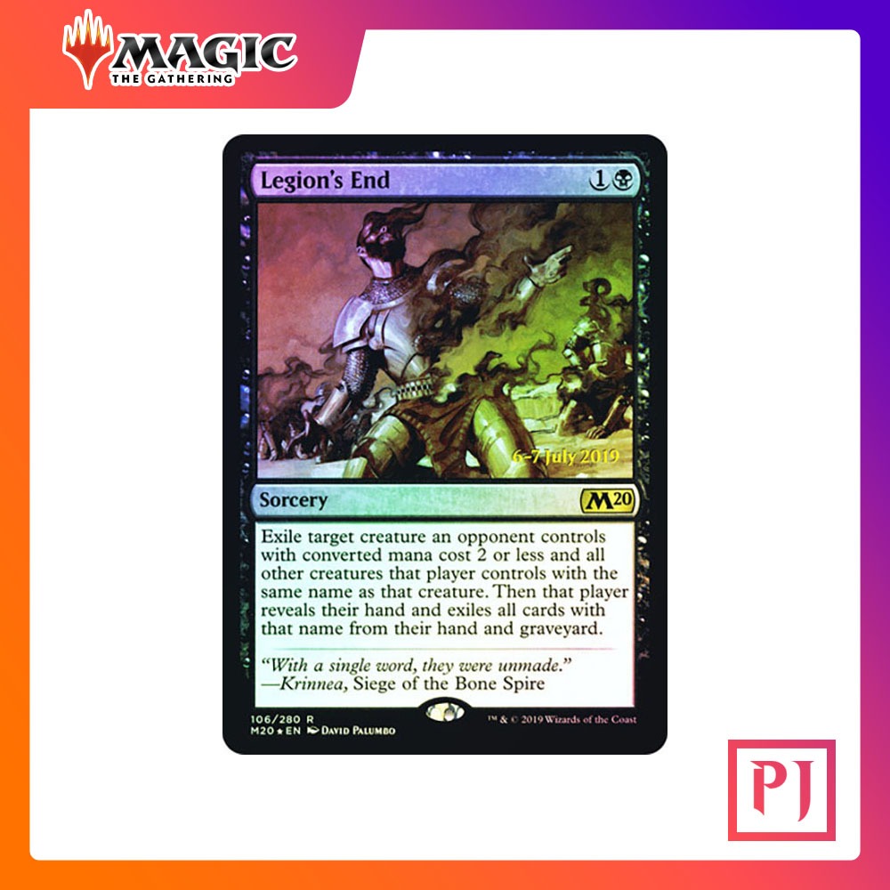[MTG] Legion's End (Prerelease) [M20] [BLACK] [RARE] [FOIL] [ENG ...