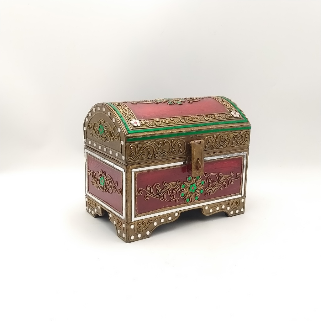 Antique Golden Line Wooden Box Small Buddha Storage (S) | Shopee ...