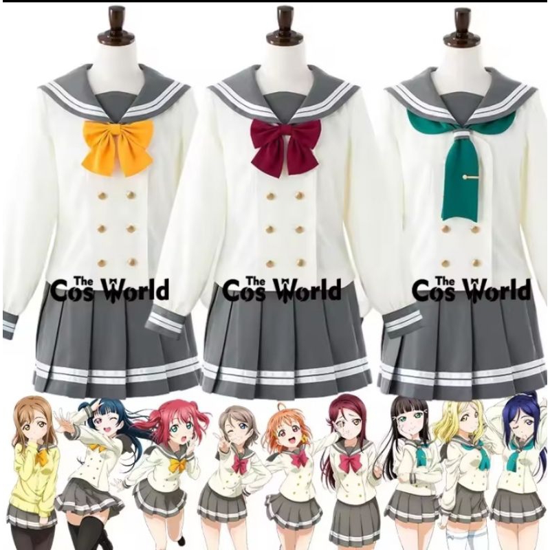 Cosplay Costume Anime Uniforms High School Students Sailor Suit ...