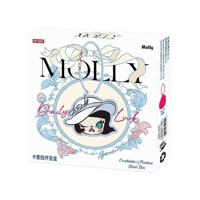 POPMART MOLLY Daily Look Card Holder Pendant Mystery Box Gift(Check ...