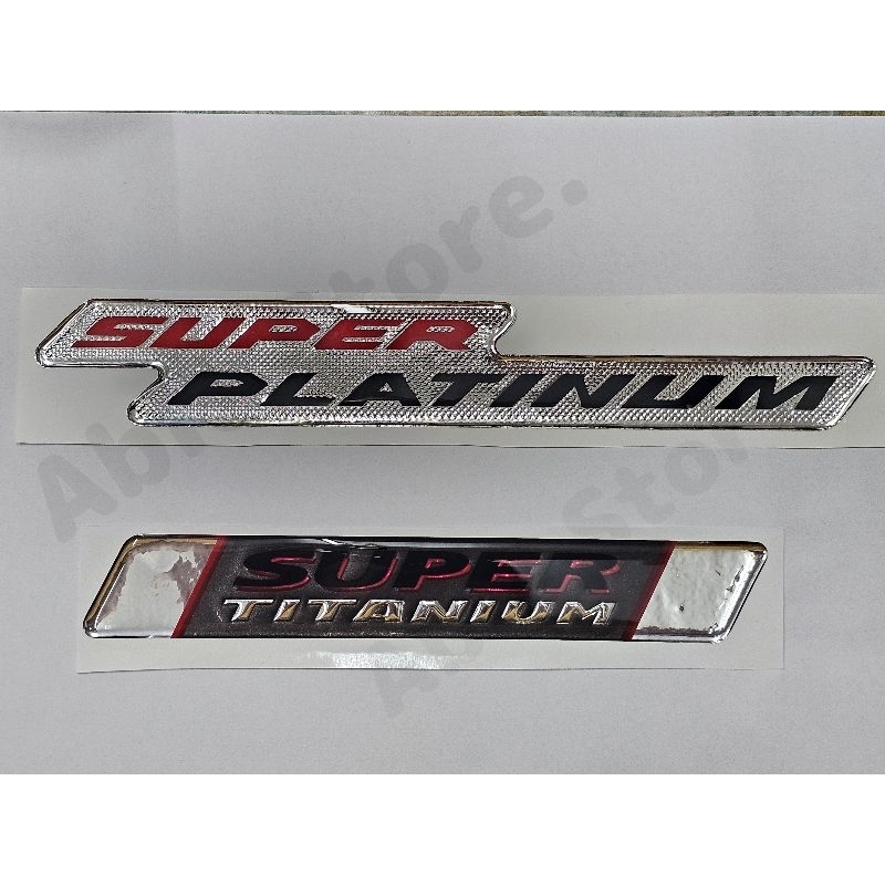 Embossed Stamping Stickers Pour Resin Well The Word SUPER PLATINUM And ...