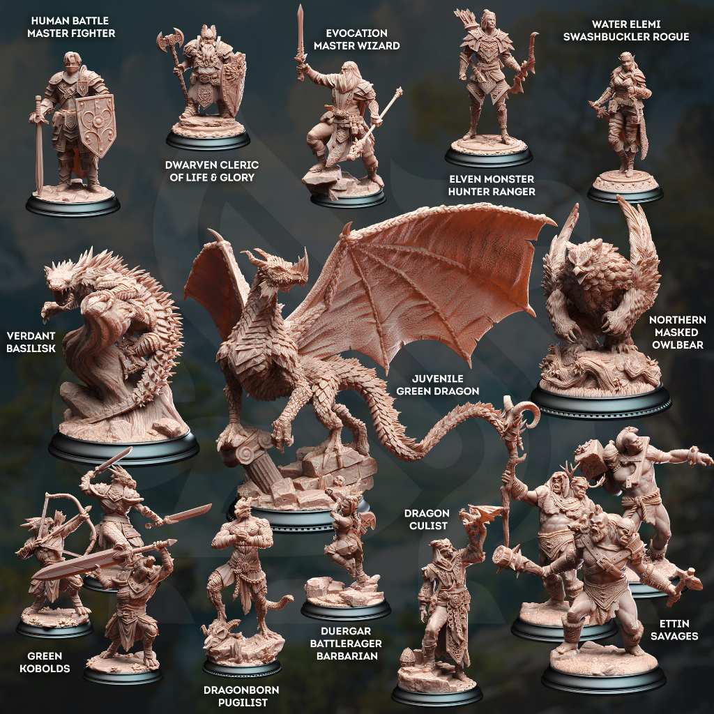 Adventure Continues-Model For DnD miniature [Made to order Parcel ...
