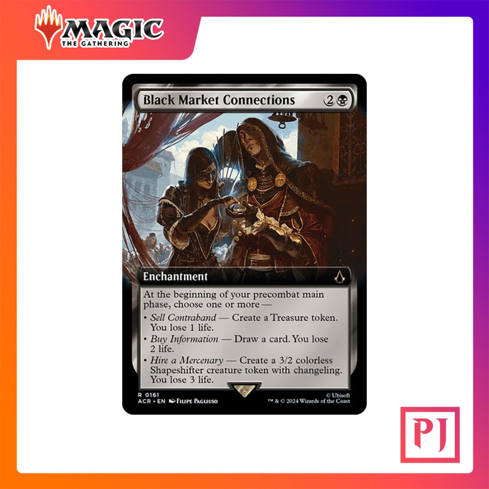 [MTG] BLACK Market Connections (Extended Art) [ACR] [BLACK] [RARE ...