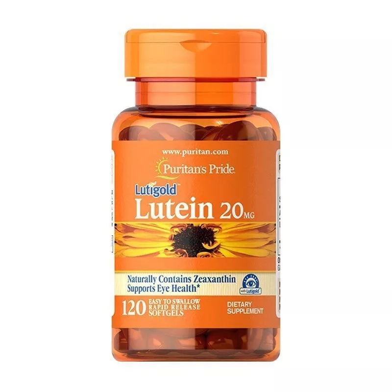 Puritan's Pride Lutigold Lutein 40 mg with Zeaxanthin 120 Softgels ...