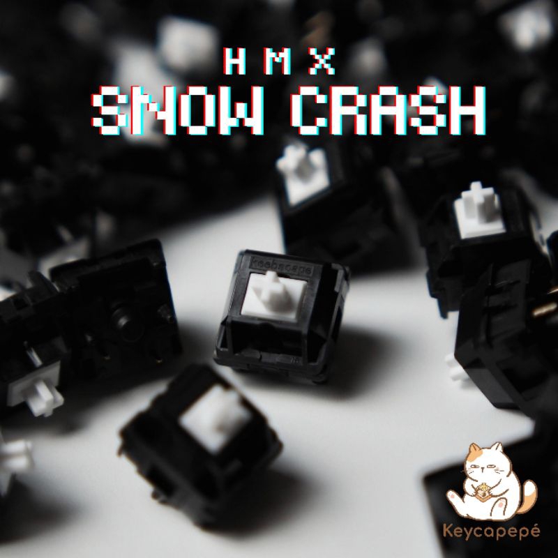 Keebscape.Co x HMX Snow Crash linear switch (10pcs) rail bottom out pre ...