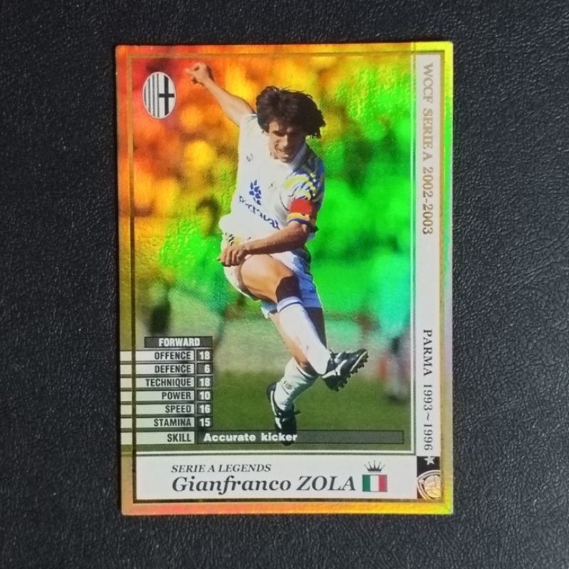 Football SOCCER Guards LEGEND PANINI WCCF SERIE A 2002-2003 CARD | Shopee Philippines