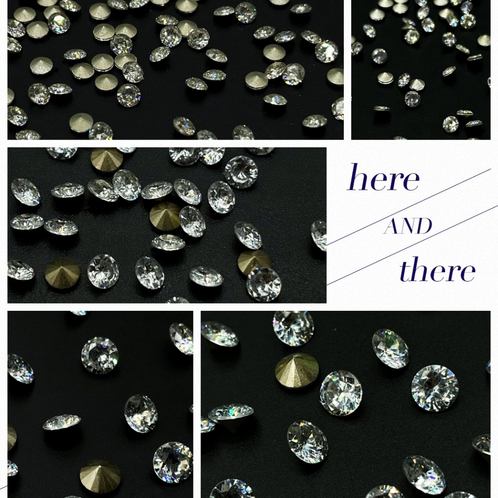 Premium Metal Plated Zircon Level 5A Bottom Round Pointed Size 2 Mm-8 ...