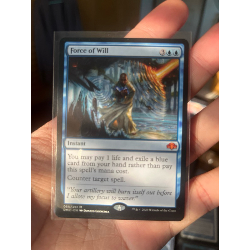 MTG Force of Will Blue Card Magic the Gathering EDH Model Alliance DMR ...