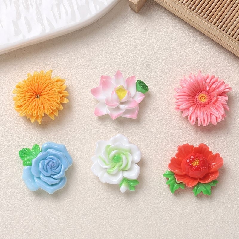 Resin Diy/Jibbit Flower Amount 6 Pieces (Can Choose As Or Sipbitit ...