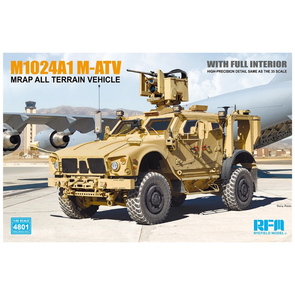Assembly Model RFM RM-4801 1/48 M1240A1 M-ATV MRAP w/Full Interior ...