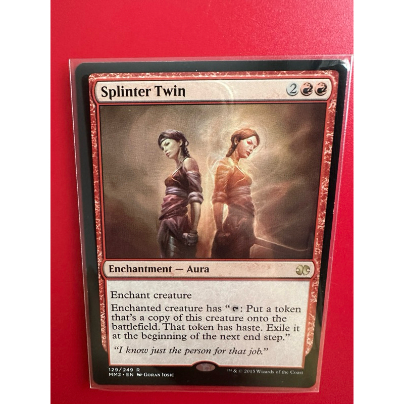 Splinter Twin Magic The Gathering MTG Card From Set Modern Masters 2015 ...