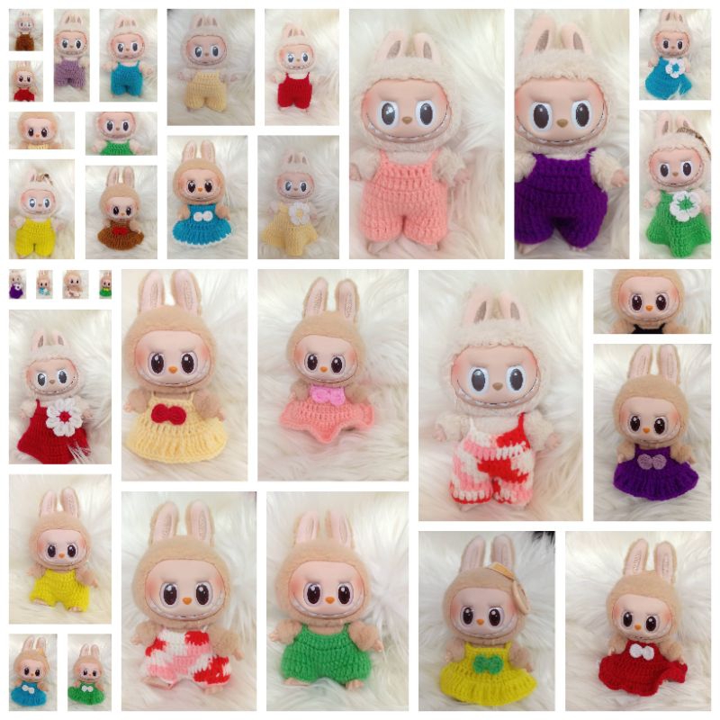 Labubu Dress Suit V1 Labubuo V2 Clothing DIY Doll Clothes Knitting With ...