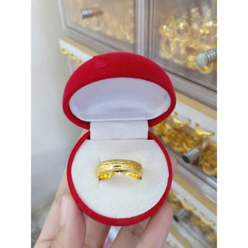 Gold Scrap Ring Covered With Sandblasted Full Size. | Shopee Philippines