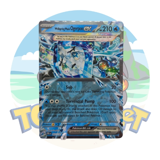 Pokemon Card "wellspring Mask Ogerpon EX /131" ENG Prismatic Evolutions ...