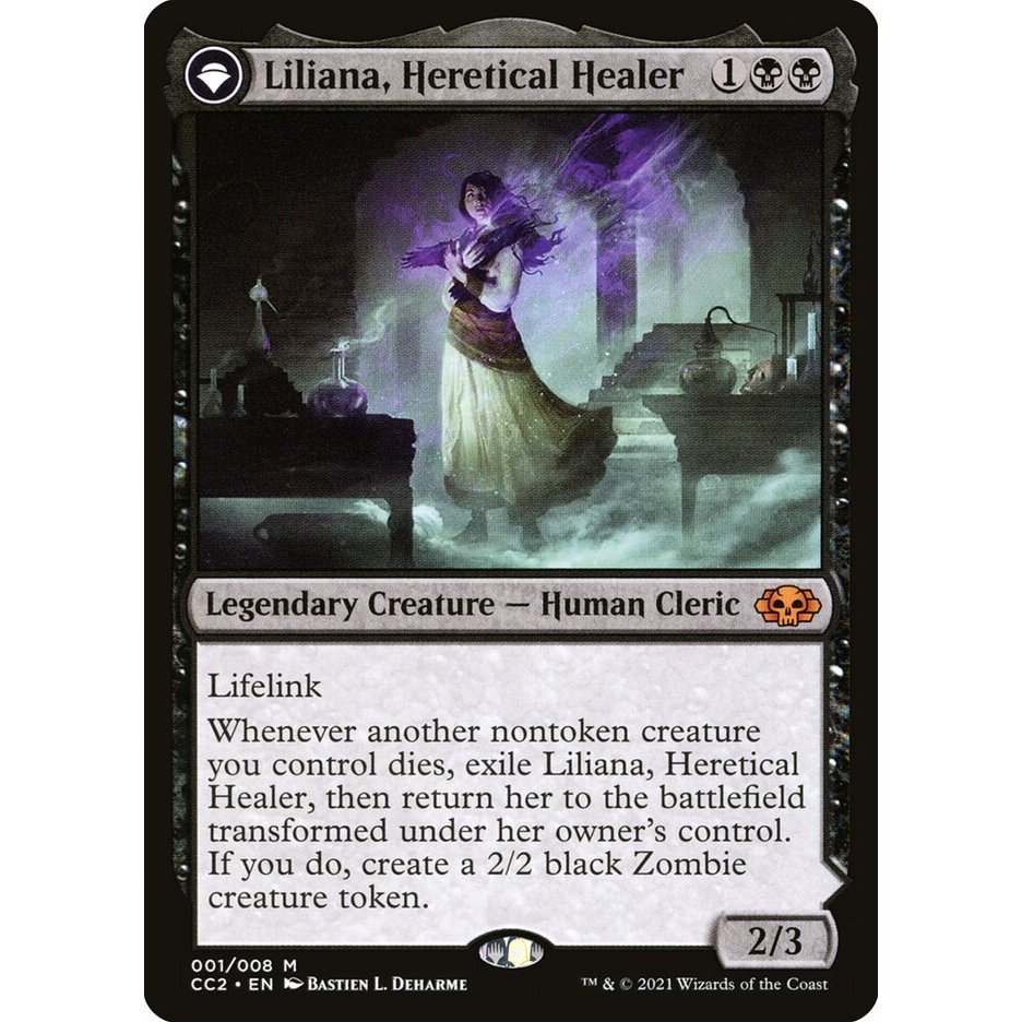 Liliana Heretical Healer CC2 Commander Collection: Black Card Magic the ...