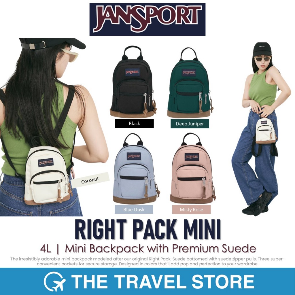 JANSPORT Right Pack Mini 4L | Backpack with Premium Suede Small ...