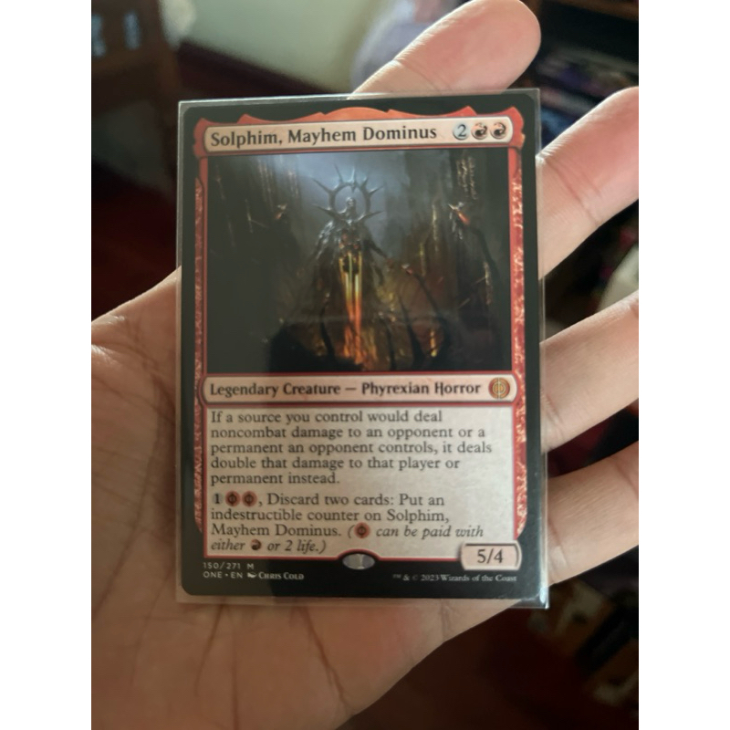 MTG Solphim Card Mayhem Dominus Red Magic the Gathering EDH Model ONE ...