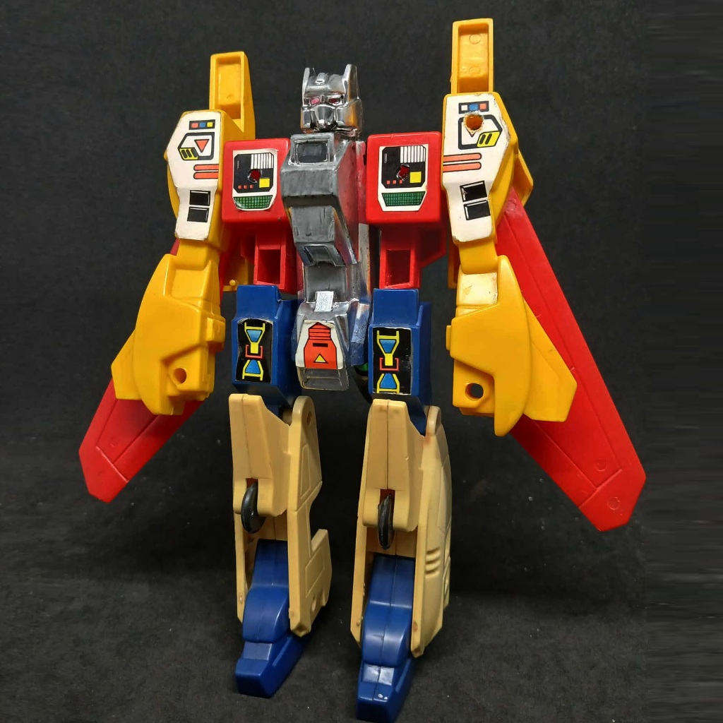 (Old Work-7.5 Inches Tall) Fighter Plane Transformation robot Air ...