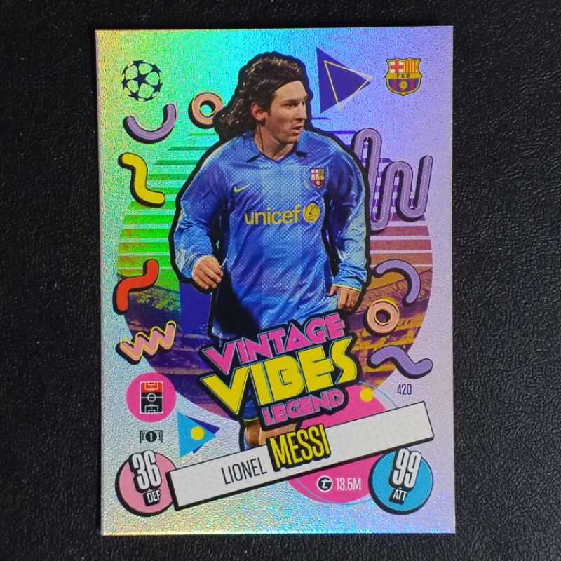 Football CARD VINTAGE VIBES LEGEND SEASON 2024/25 MATCH Attack (TOPPS 2024/25 ATTAX SOCCER CARD ...