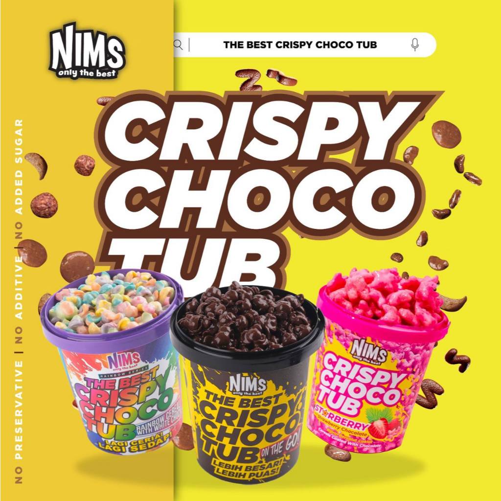 Nims Choco tube Crispy Wheat With Chocolate Coated Delicious 60 140g 5 ...