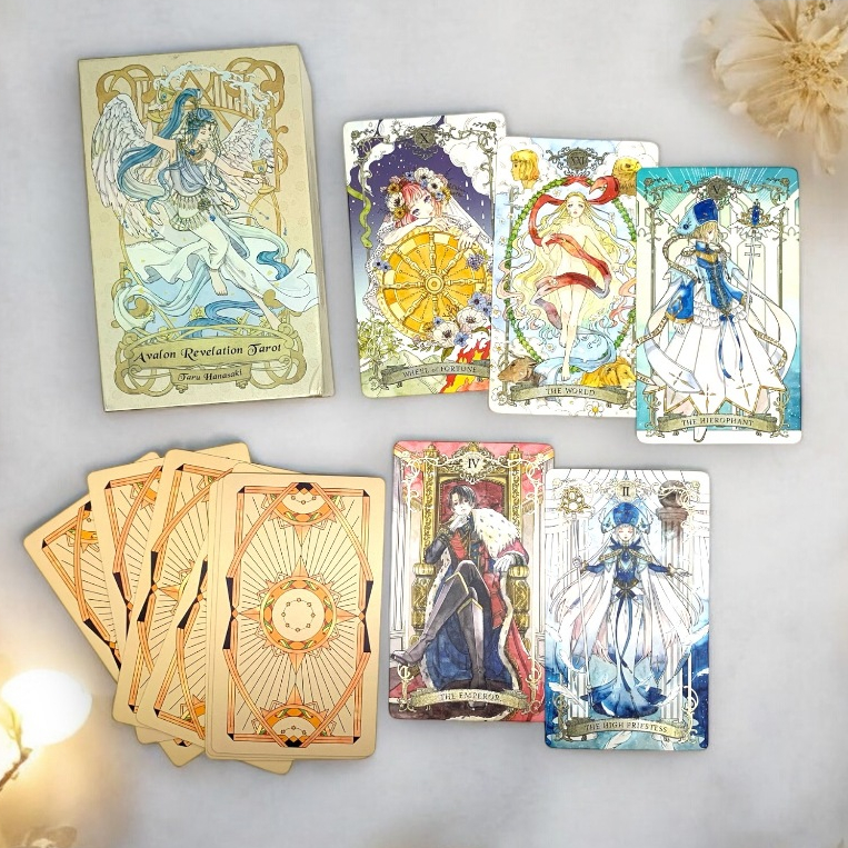 Avalon Revelation Tarot DELUXE Playing Cards Watercolor Style Gypsy ...