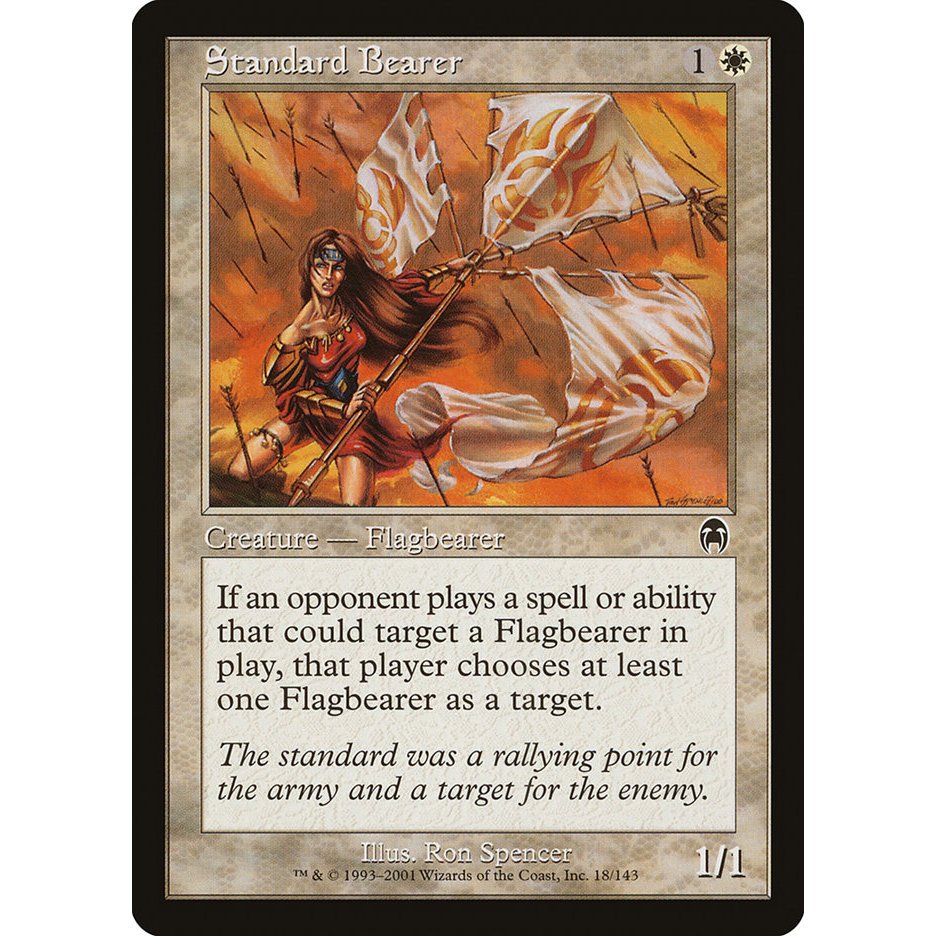 Standard Bearer Condition EX Card Magic The Gathering From Apocalypse ...