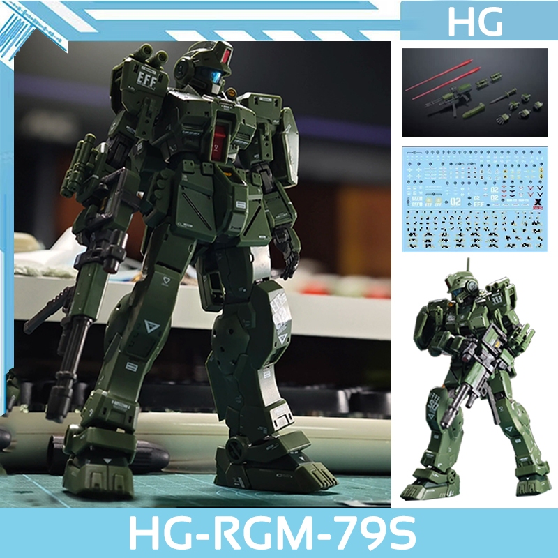 HG-RGM-79S gundam HG 1/144 Assembled Robot Model Gunpla Toy Figure Real | Shopee Philippines