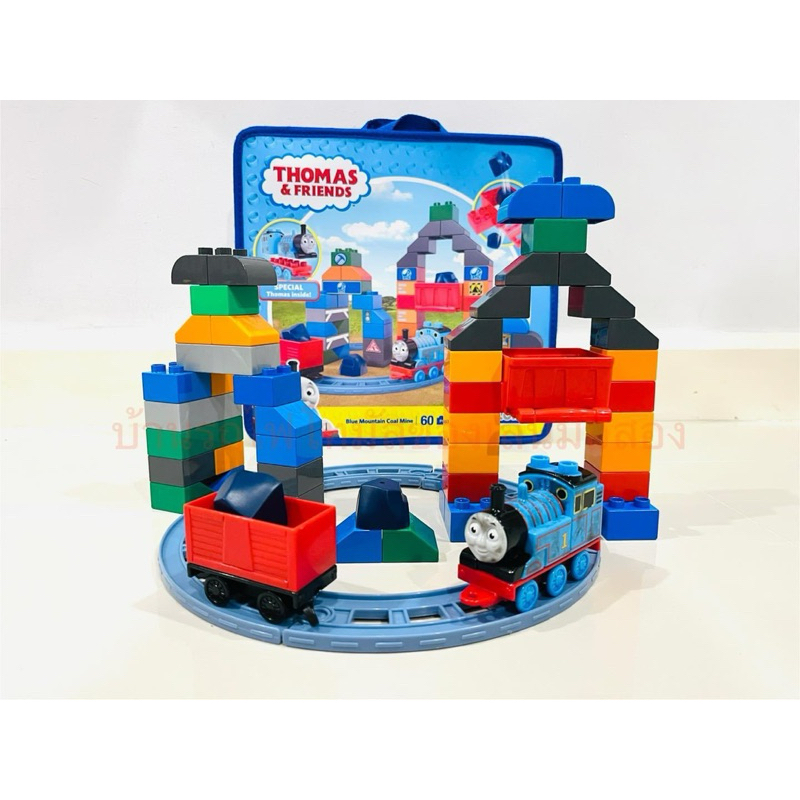 Mega Bloks Work Train Building Blocks Thomas Coal Mine Set | Shopee ...