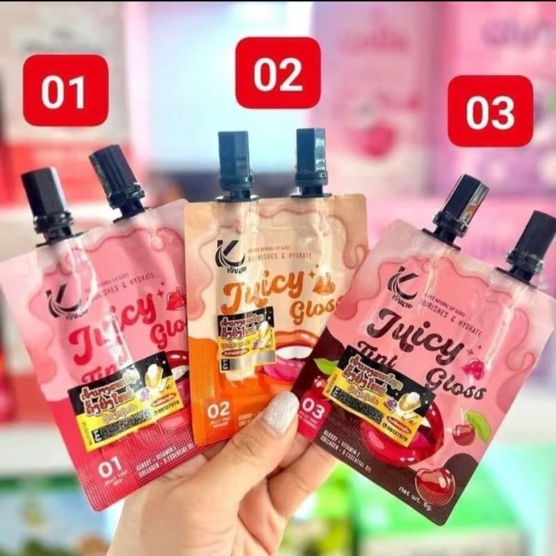 Chao Nang Lip Tint + Gloss 2in1 In The Same Sachet Moisturizing 10 g ...