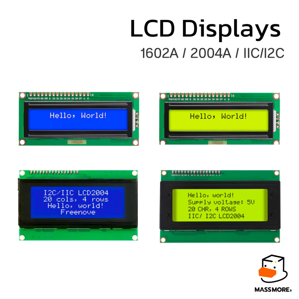 LCD Screen Display 1602A 20004A IIC I2c Liquid Crystal 16x2 And 20x4 ...